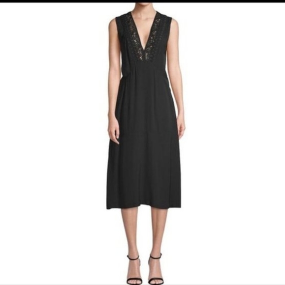 A.L.C. | Dresses | Alc Araya Lace Deep Neck Dress | Poshmark